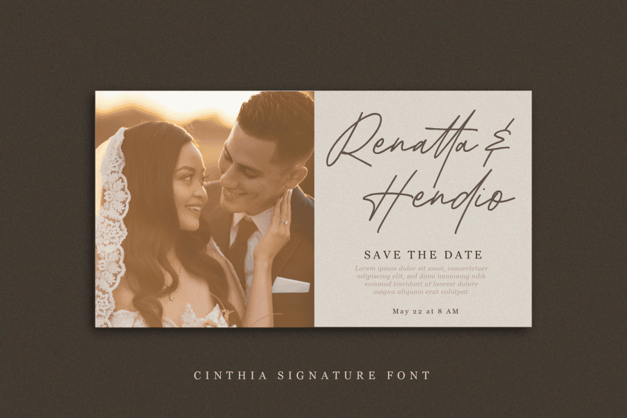Cinthia Signature Font · 1001 Fonts