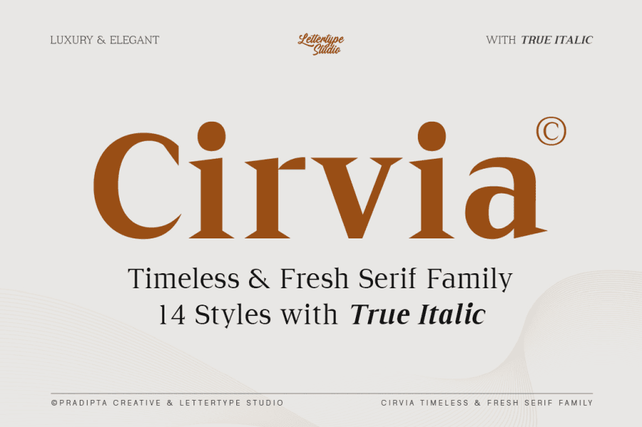 Cirvia DEMO Font Family · 1001 Fonts