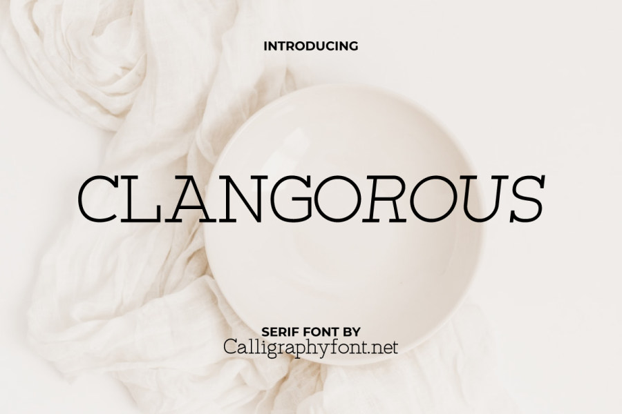 Clangorous Demo Font Family · 1001 Fonts