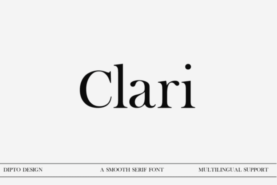 Clari Font · 1001 Fonts