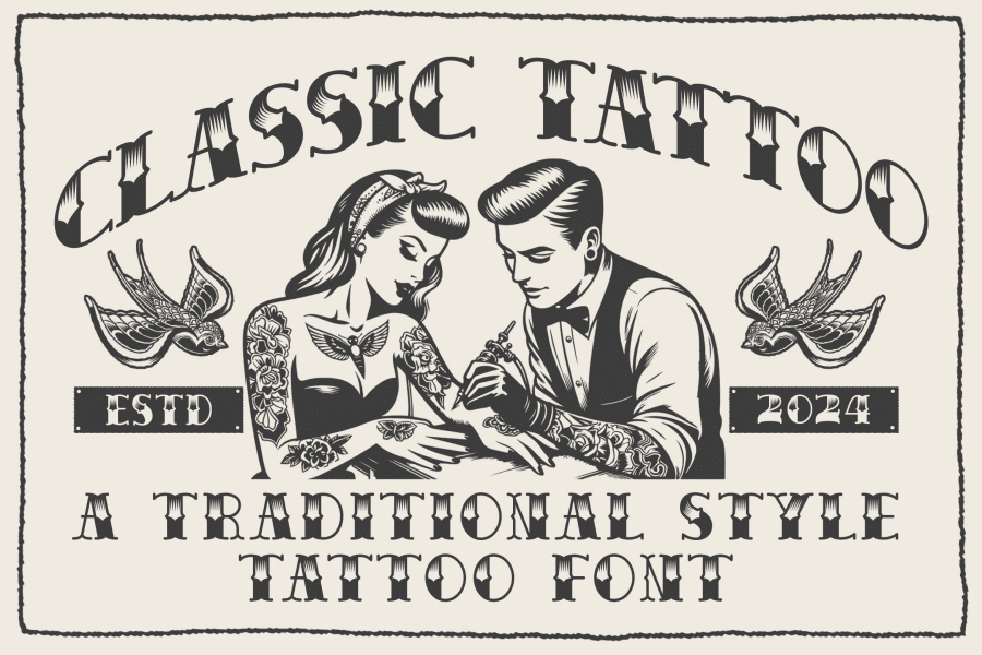 Classic Tattoo Font · 1001 Fonts