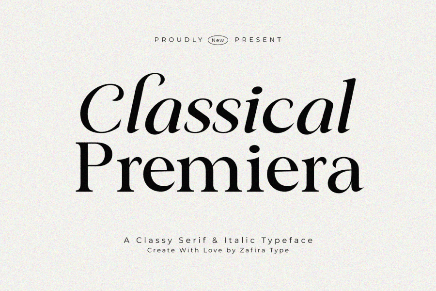 Classical Premiera Font Family · 1001 Fonts