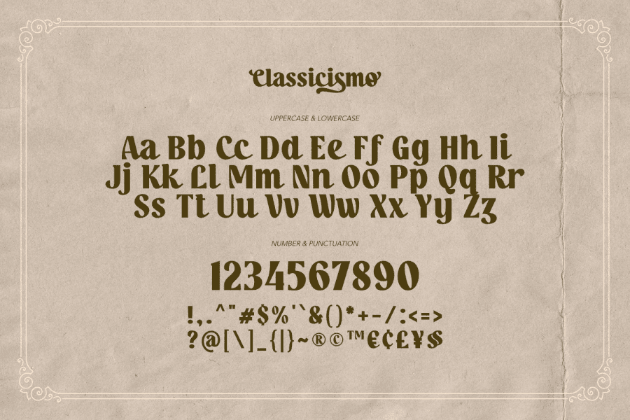 Classicismo Font · 1001 Fonts