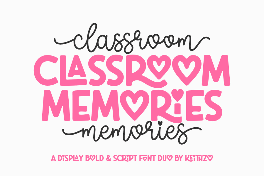 2 Free Classroom Memories, Handwritten Fonts · 1001 Fonts