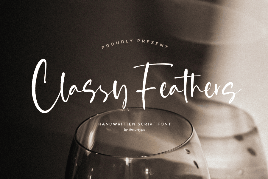 Classy Feathers Font · 1001 Fonts
