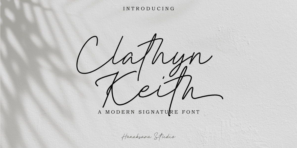 Clathyn Keith Signature-Trial Version Font · 1001 Fonts