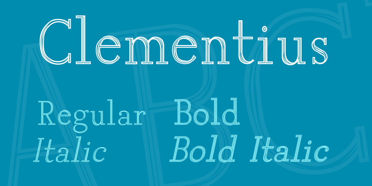 Clementius Font Family · 1001 Fonts