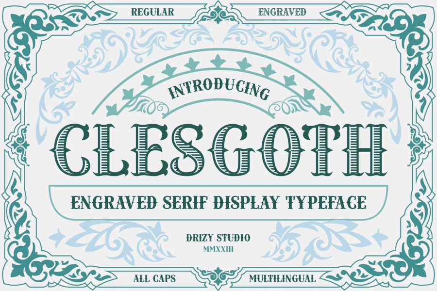 Clesgoth Font · 1001 Fonts