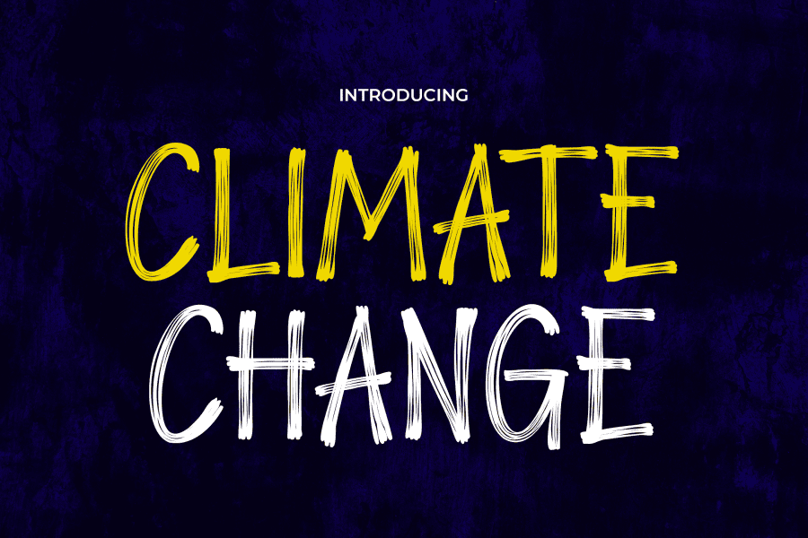 CLIMATE-CHANGE Font · 1001 Fonts