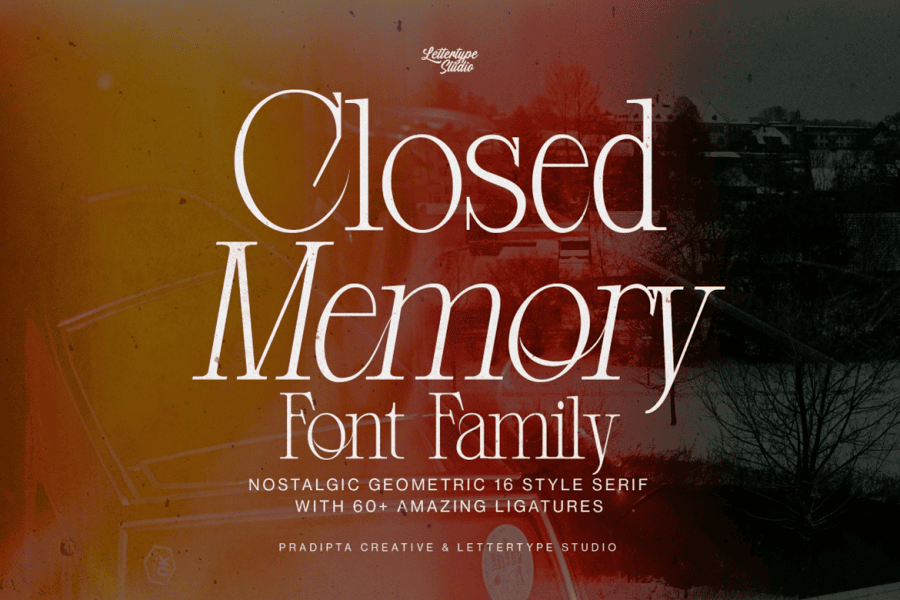 Closed Memory DEMO Font · 1001 Fonts