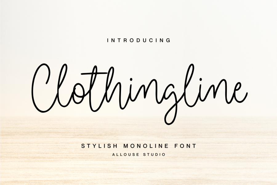 Clothingline Font · 1001 Fonts