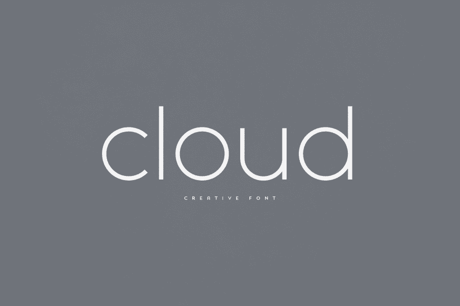 Cloud Font · 1001 Fonts