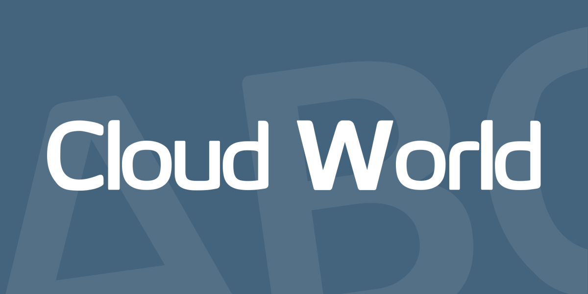 Cloud World Font · 1001 Fonts