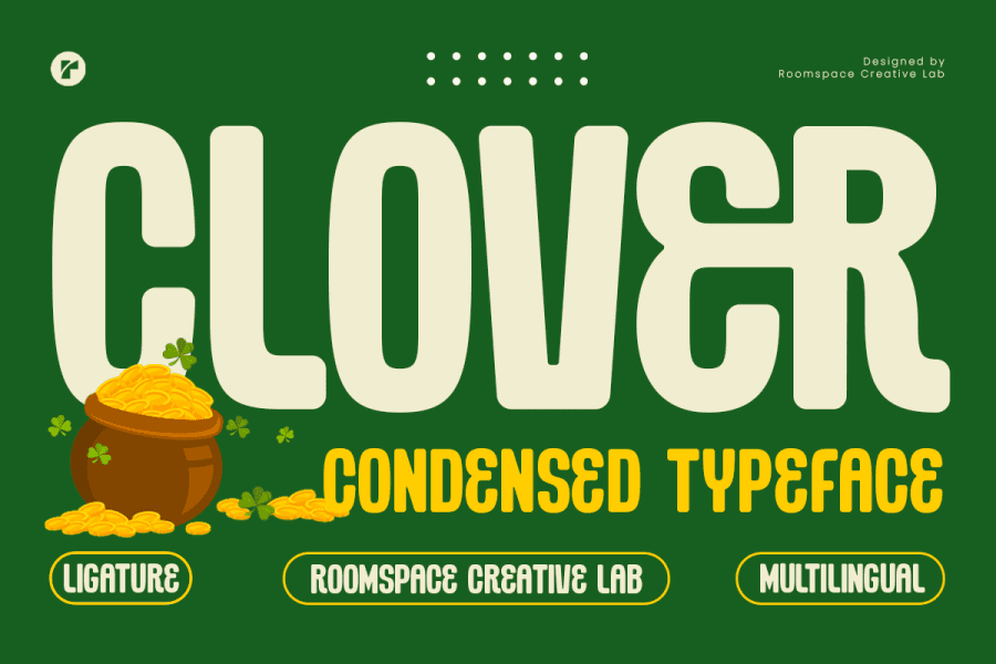 Clover Condensed Font · 1001 Fonts