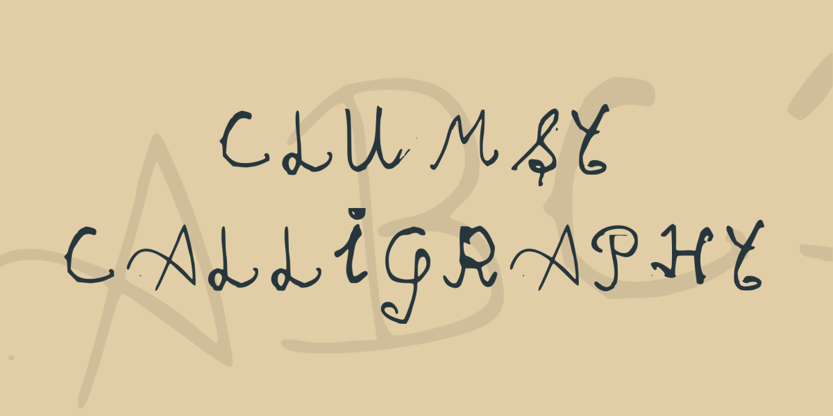 Clumsy Calligraphy Font · 1001 Fonts