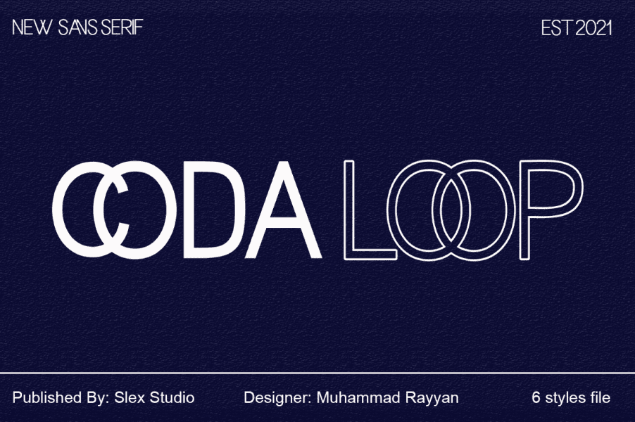 CODA LOOP Font Family · 1001 Fonts