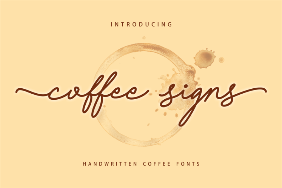 Coffee Signs Font · 1001 Fonts