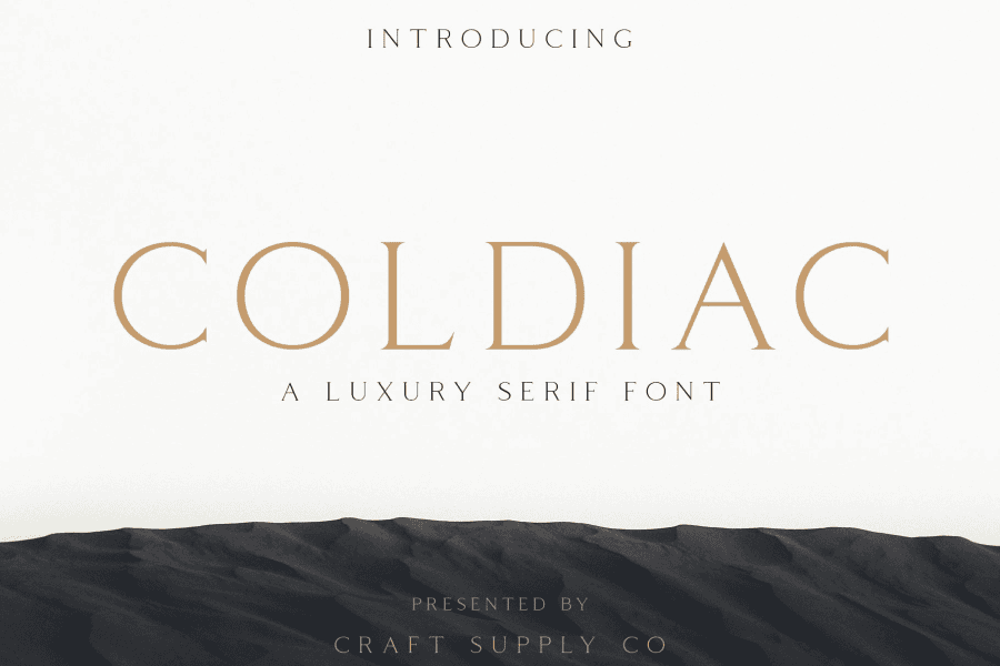 Coldiac Free Font Family · 1001 Fonts
