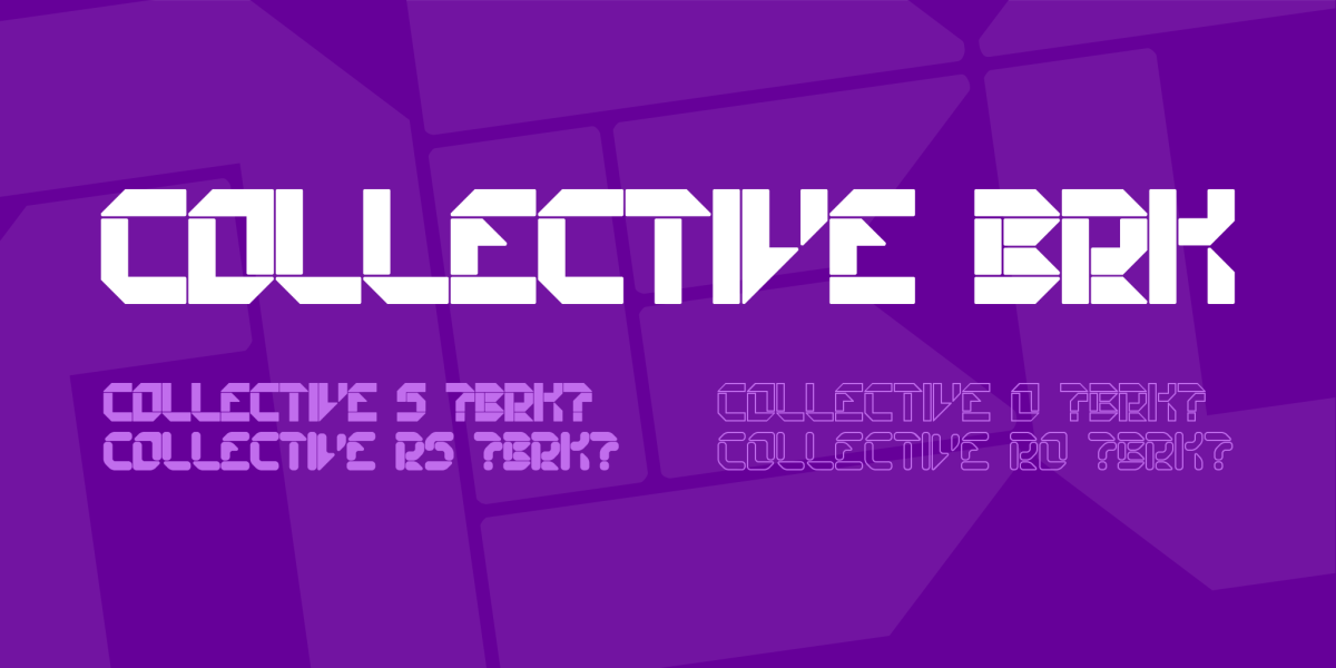 Collective BRK Font Family · 1001 Fonts