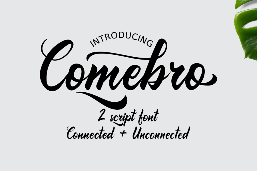 Comebro Unconnected Font · 1001 Fonts