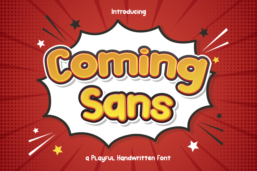 Coming Sans Free Trial Font · 1001 Fonts