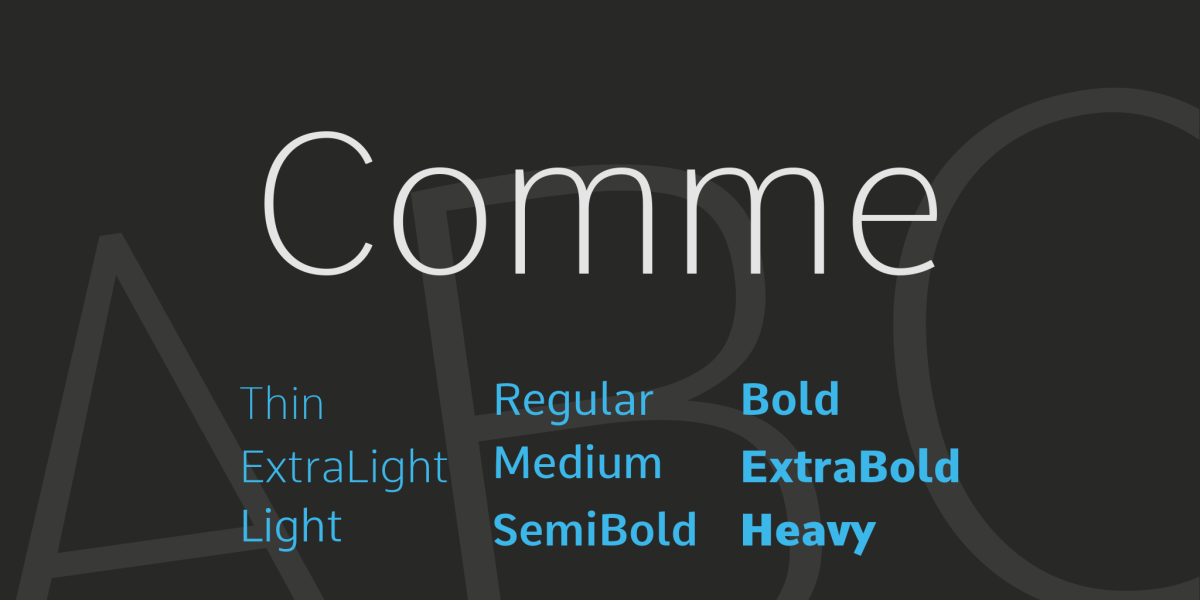Comme Font Family · 1001 Fonts