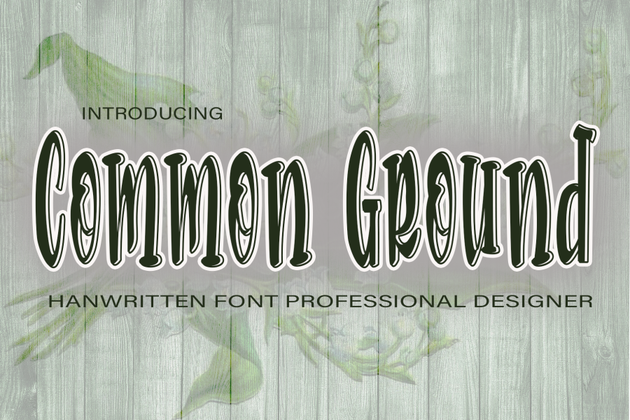 Common Ground Font · 1001 Fonts