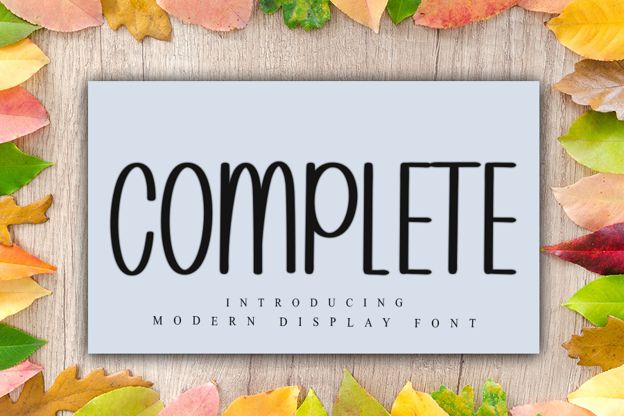 COMPLETE Font · 1001 Fonts