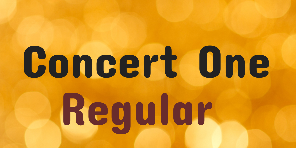 Concert One Font · 1001 Fonts