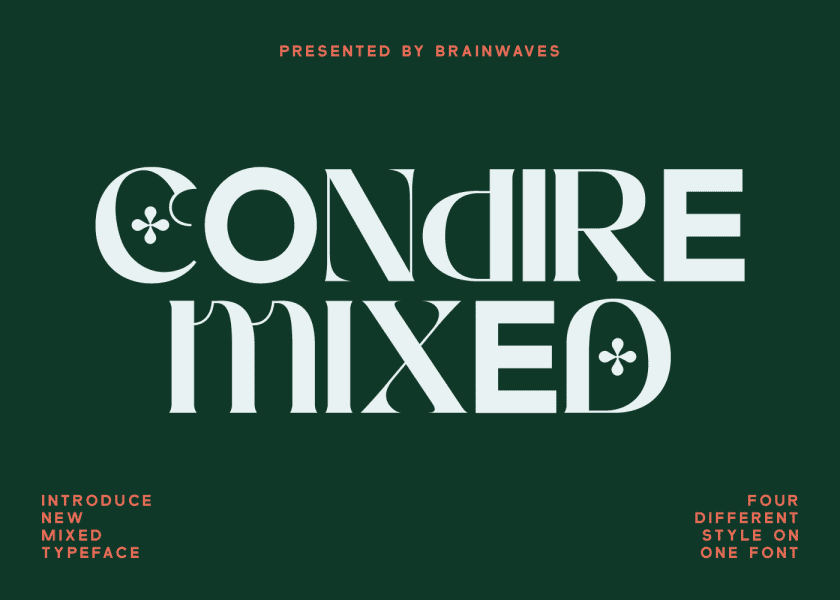 Condire Mixed Font · 1001 Fonts
