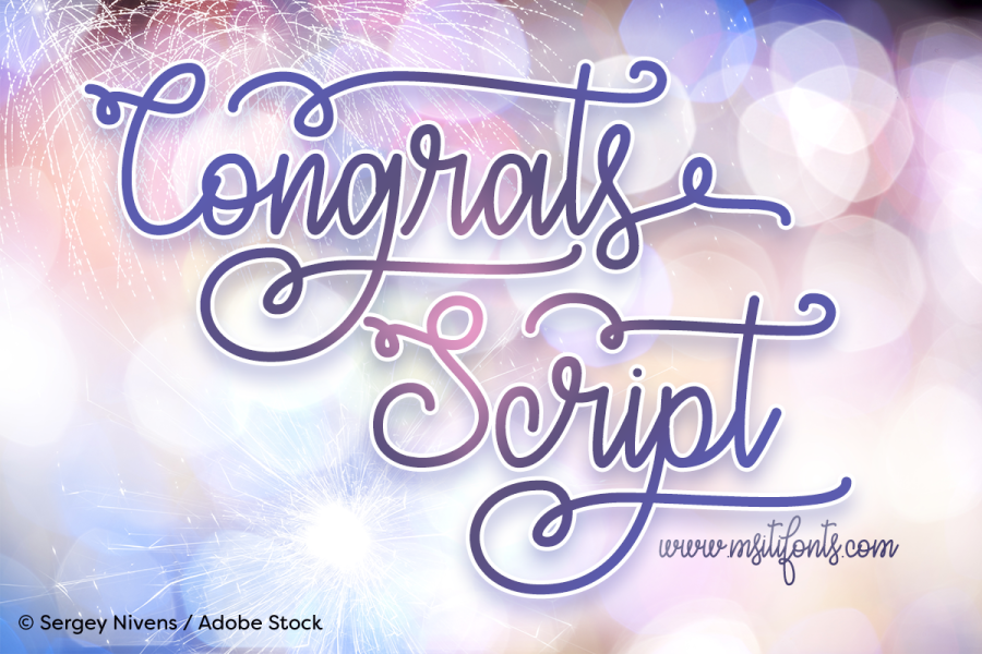 Congrats Script Font · 1001 Fonts
