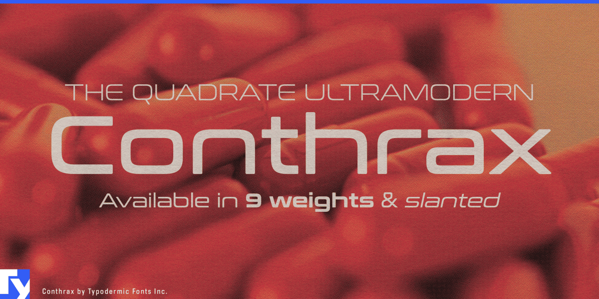 Conthrax Font · 1001 Fonts