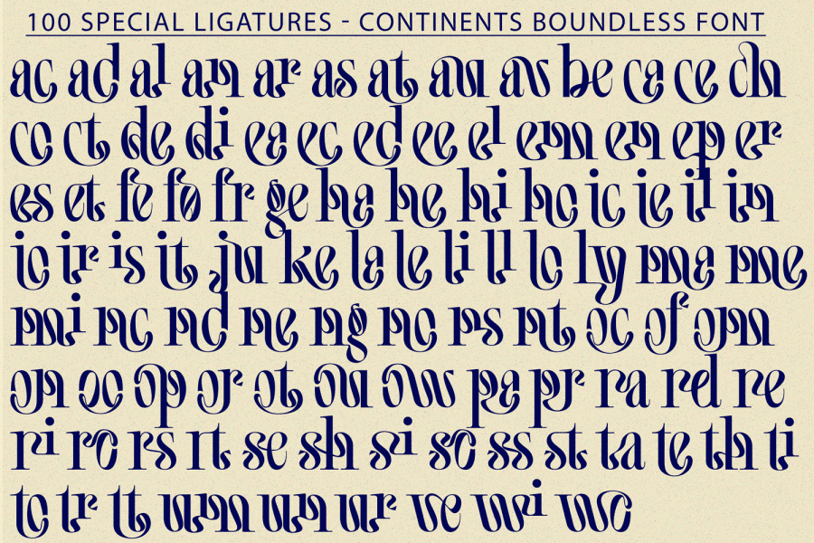 Continents Boundless Demo Font · 1001 Fonts
