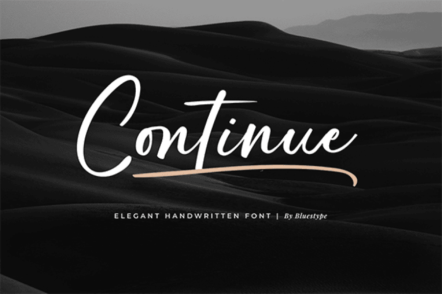 Continue Font · 1001 Fonts