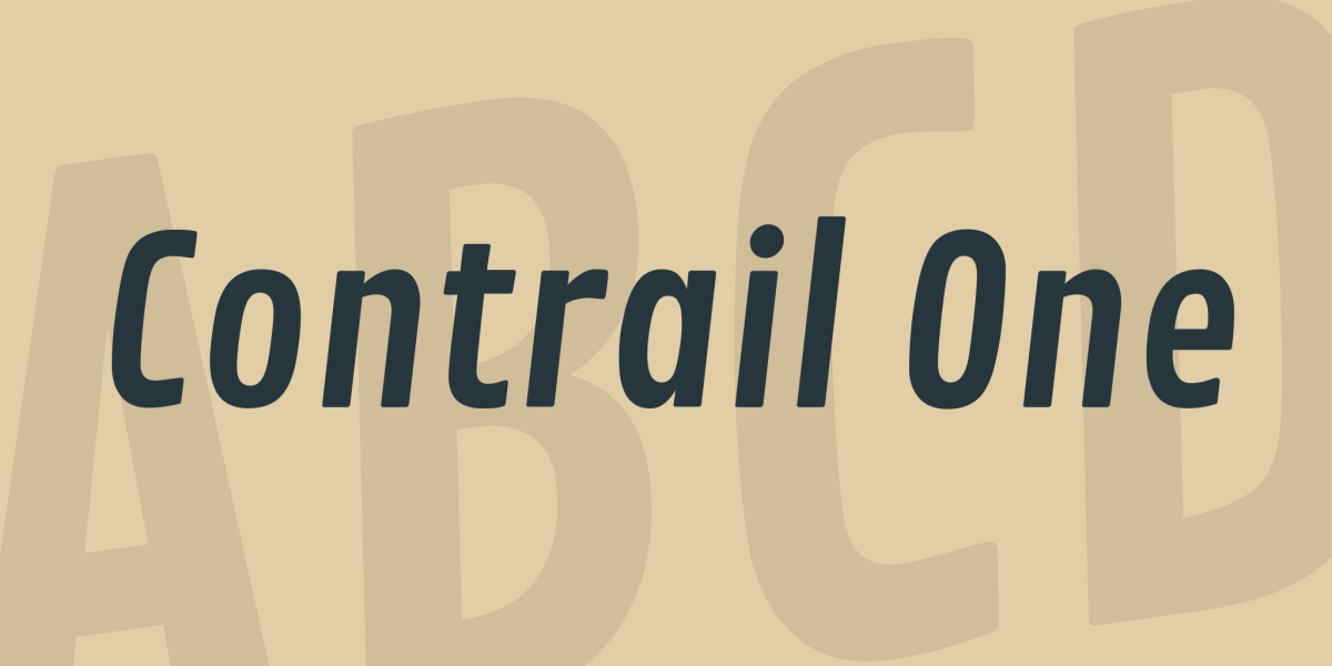Contrail One Font · 1001 Fonts
