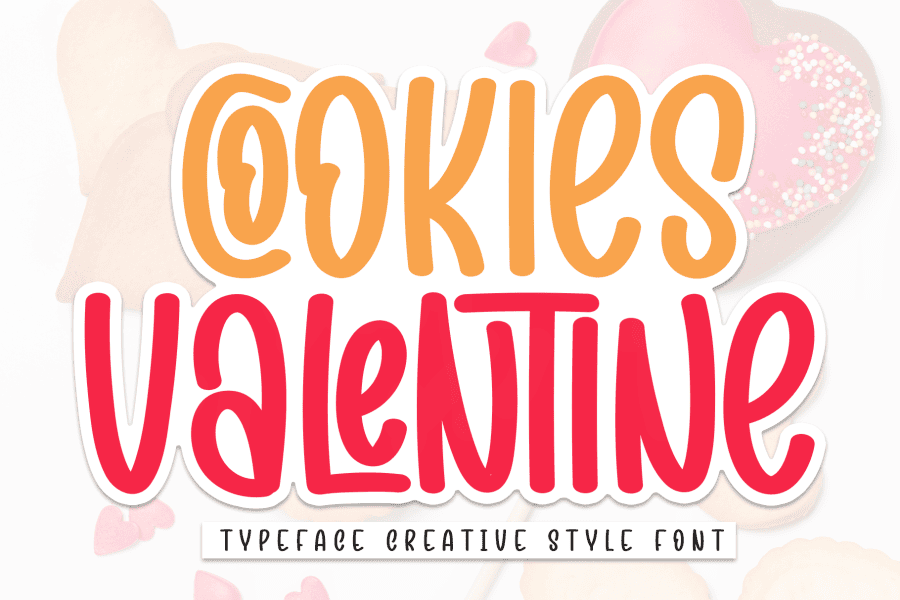 Cookies Valentine Font · 1001 Fonts
