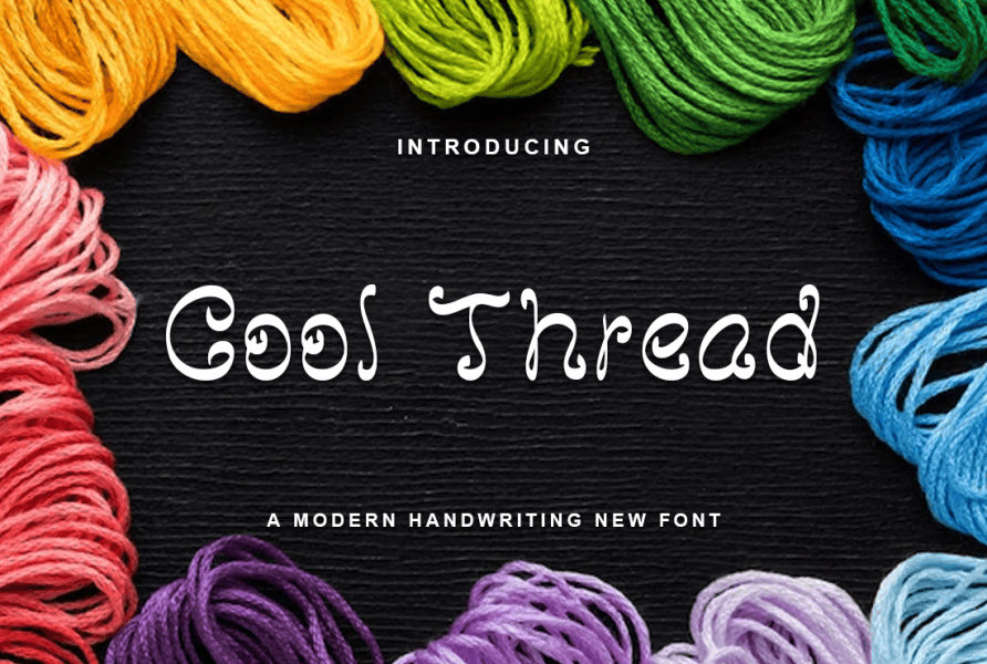 Cool Thread Font · 1001 Fonts