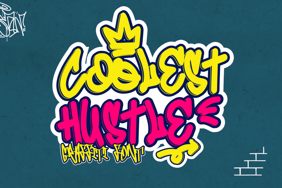 Coolest Hustle Font Family · 1001 Fonts