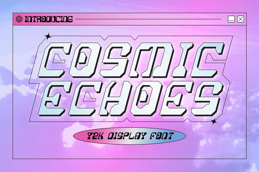 Cosmic Echoes Font · 1001 Fonts