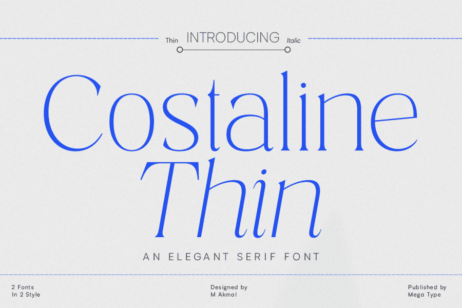 Costaline Font Family · 1001 Fonts