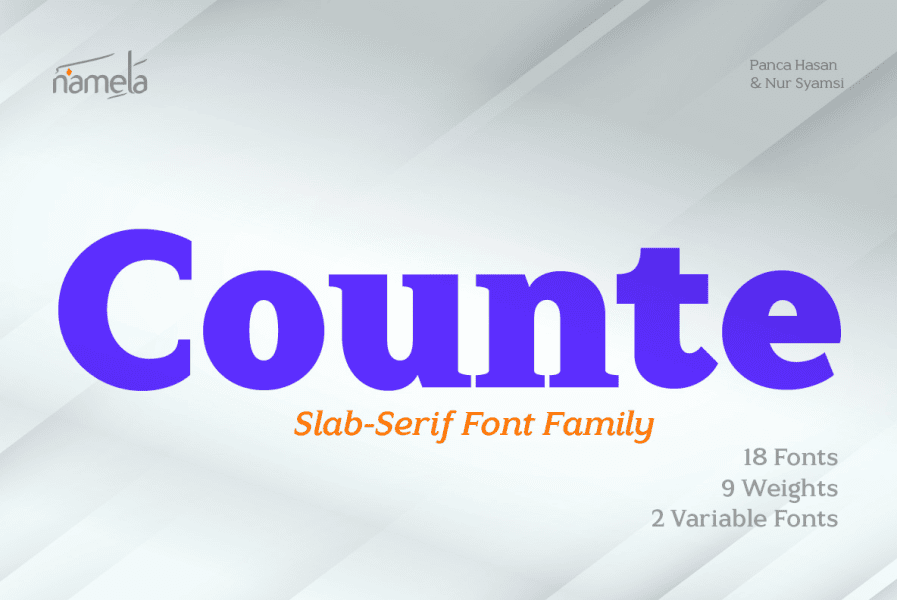 Counte DEMO Font Family · 1001 Fonts