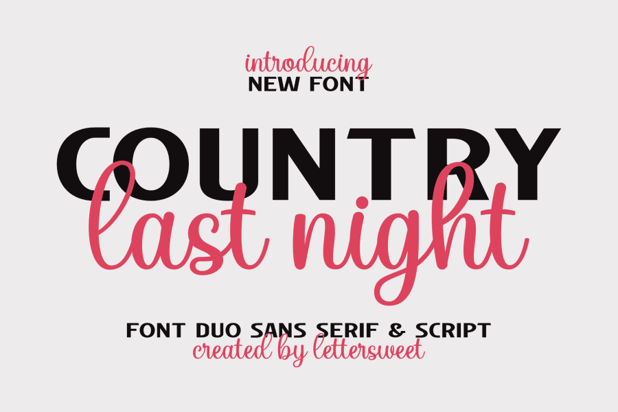 Country Last Night Font · 1001 Fonts