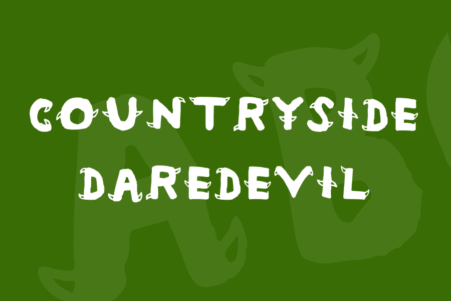 Countryside Daredevil Font · 1001 Fonts