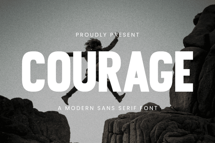 Courage Font · 1001 Fonts