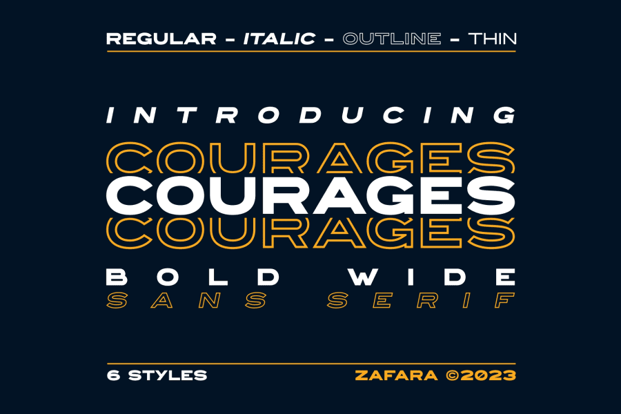 COURAGES DEMO Font · 1001 Fonts