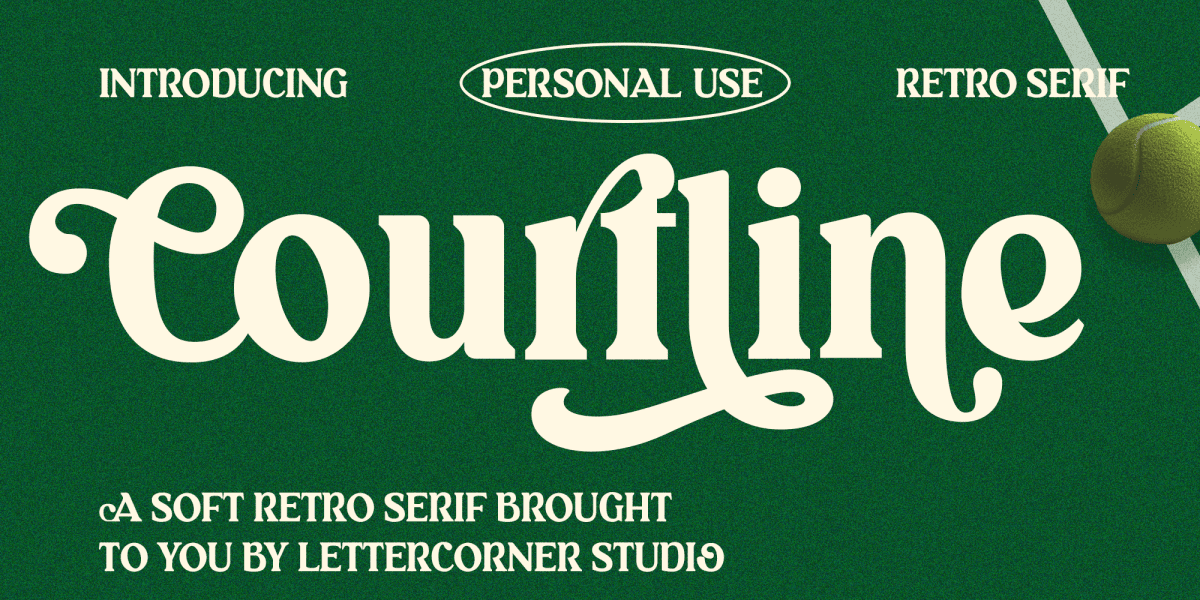 Courtline Font · 1001 Fonts