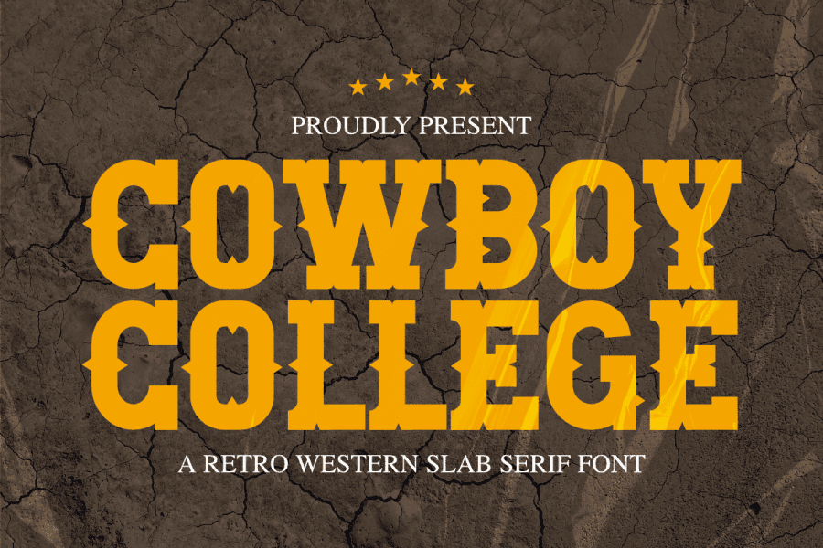 Cowboy College Font · 1001 Fonts
