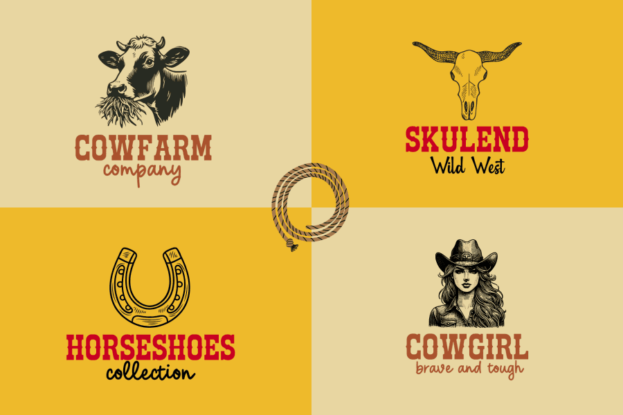 Cowboy Outlaw Font Family · 1001 Fonts