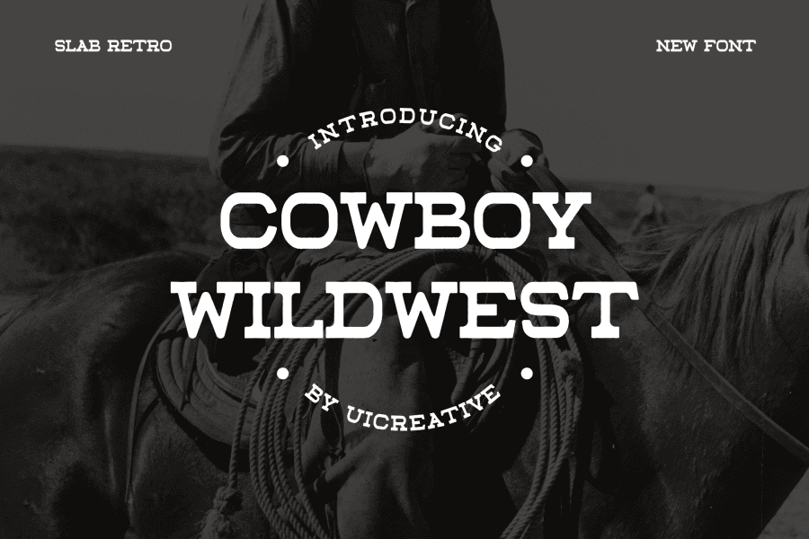 COWBOY WILDWEST Font · 1001 Fonts