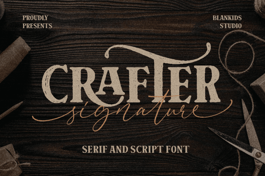 Crafter Signature Serif Font · 1001 Fonts